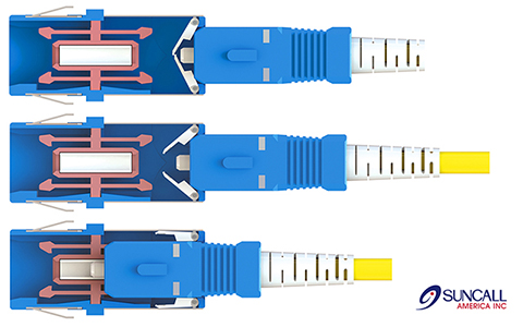 SC Simplex Internal Shutter Adapter - Suncall America